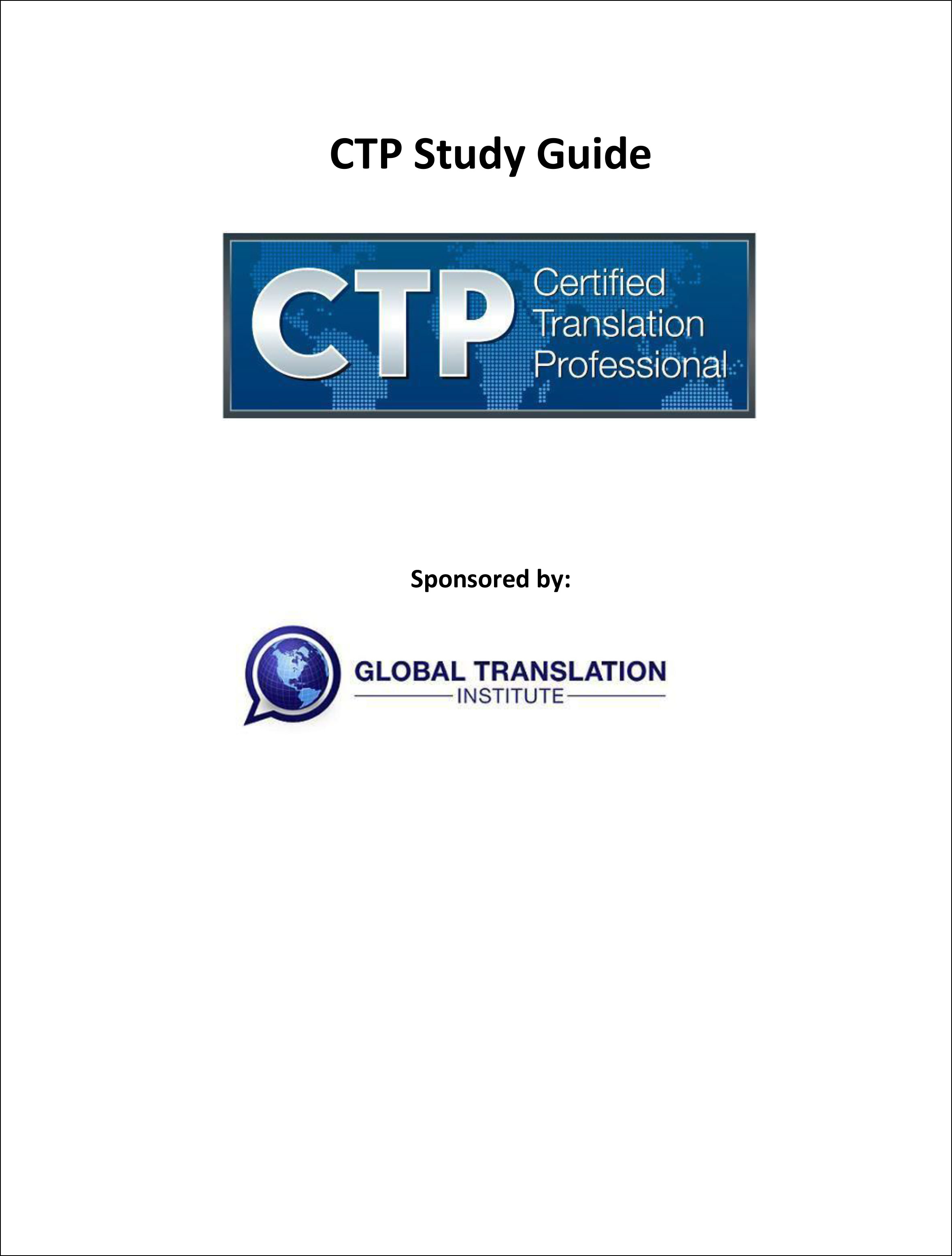 CTP Designation Study Guide | Practice Testination for CTP Designation